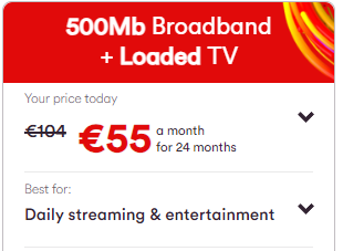 Virgin Media 500Mb with Loaded TV 2 Year Contract – Transfer Gecko